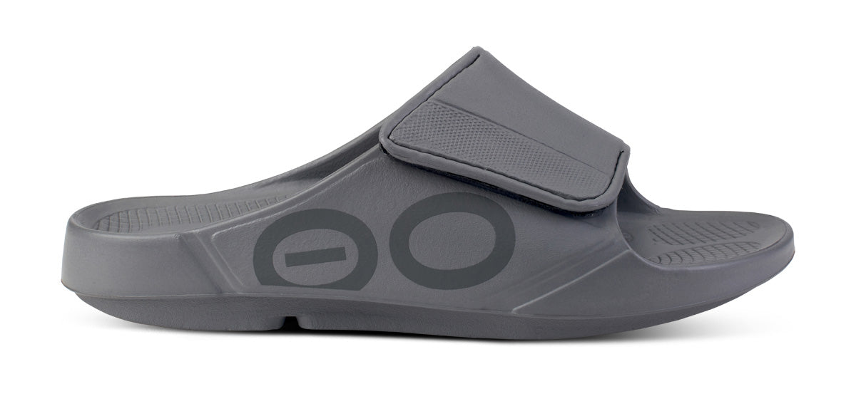 OOFOS Men's OOahh Sport Flex Recovery Slides, Slate – oofos.com.au