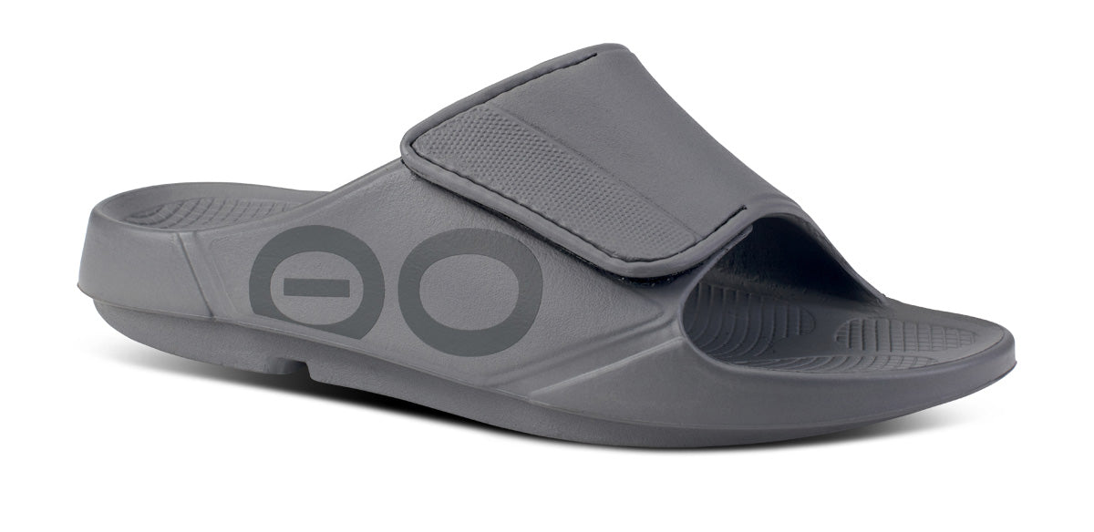 OOFOS Men's OOahh Sport Flex Recovery Slides, Slate – oofos.com.au