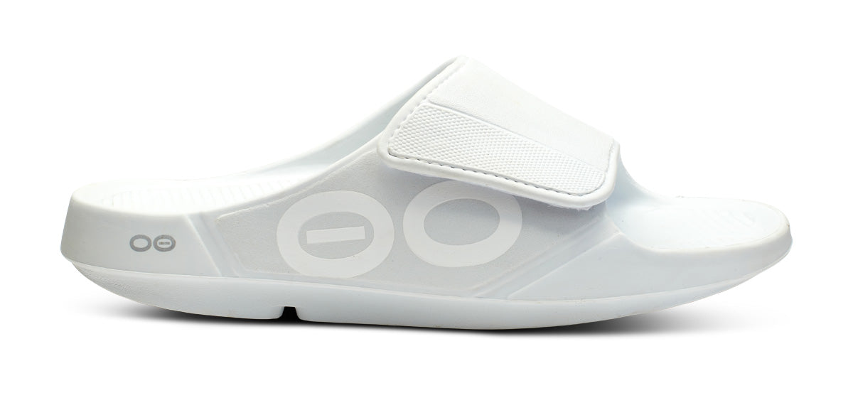 OOFOS Women's OOahh Sport Flex Recovery Slides, White – oofos.com.au